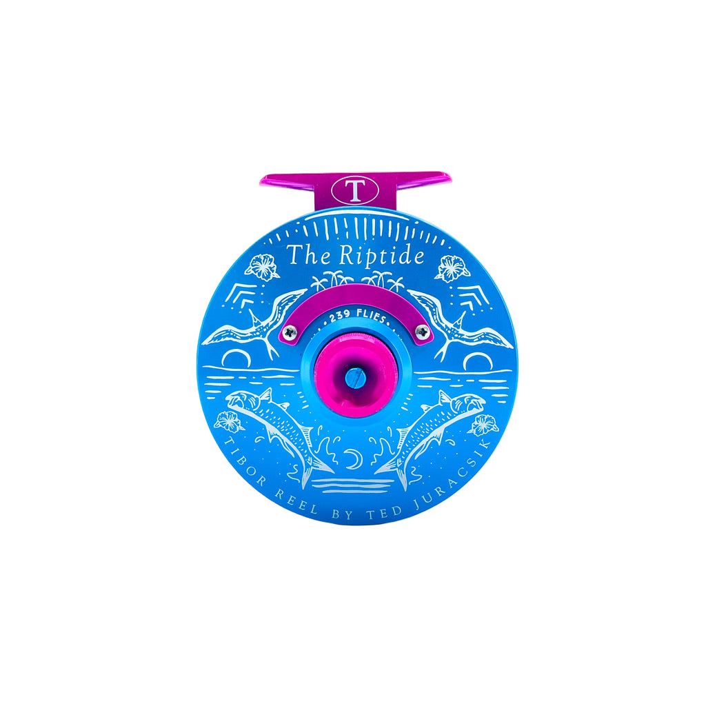 Tibor Riptide - Aqua w/Noen Pink Small Parts & 239 Bre Drake Tarpon Ar – 239 Flies