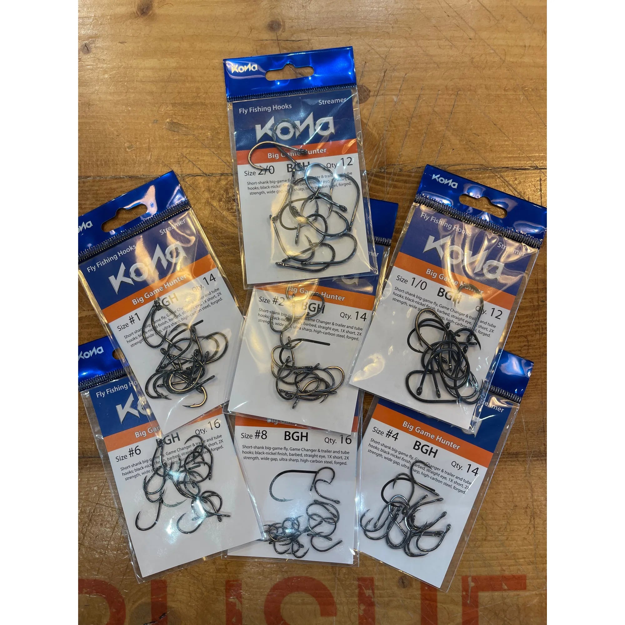 Kona - Big Game Hunter Hooks – 239 Flies